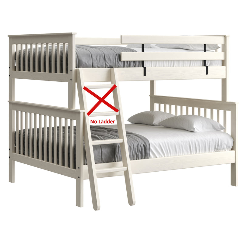 Mission Bunk Bed - FullXL Over Queen. Omit Ladder – Crate Designs Furniture