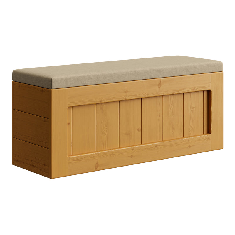 Storage bench, 42in wide – Crate Designs Furniture