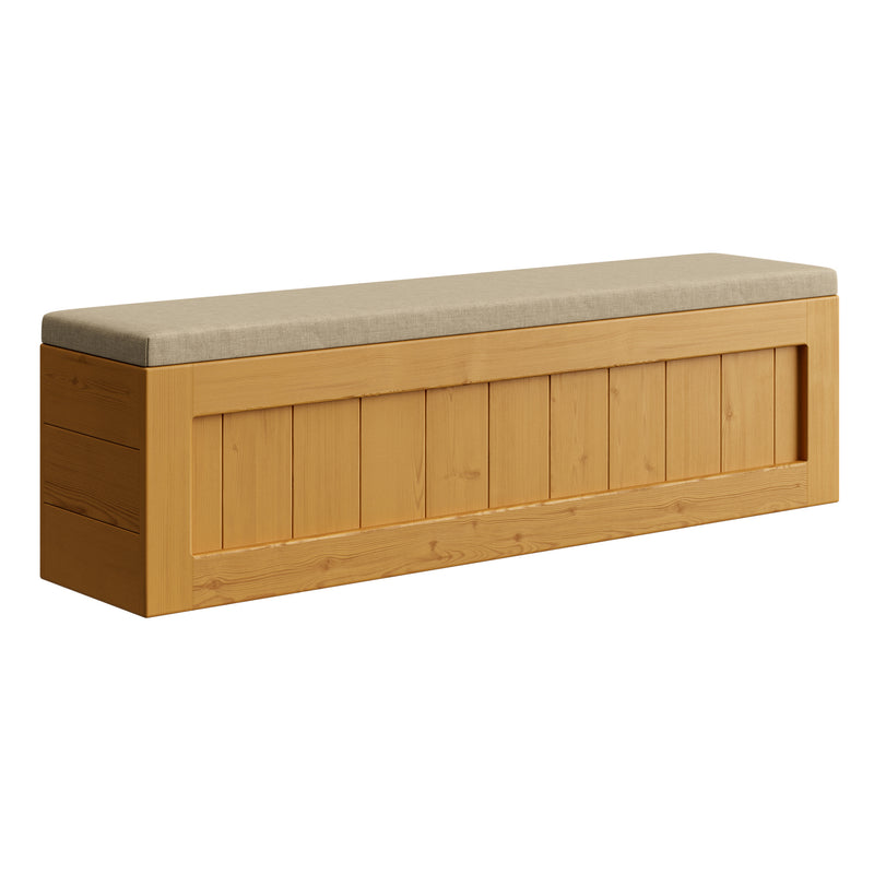 Storage bench, 62in wide – Crate Designs Furniture