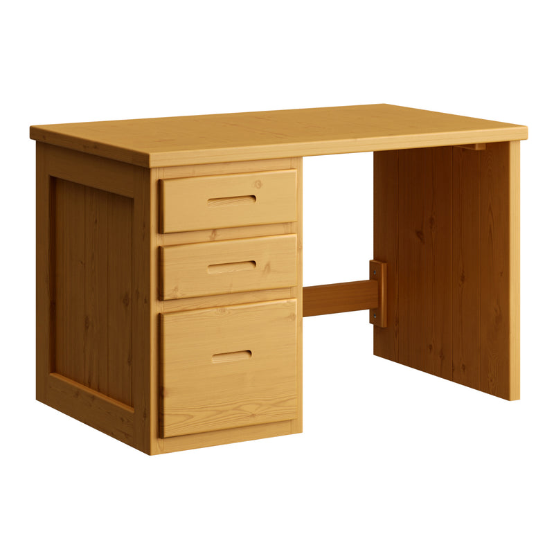 Desk, 3 Drawers Left Side, 42in – Crate Designs Furniture