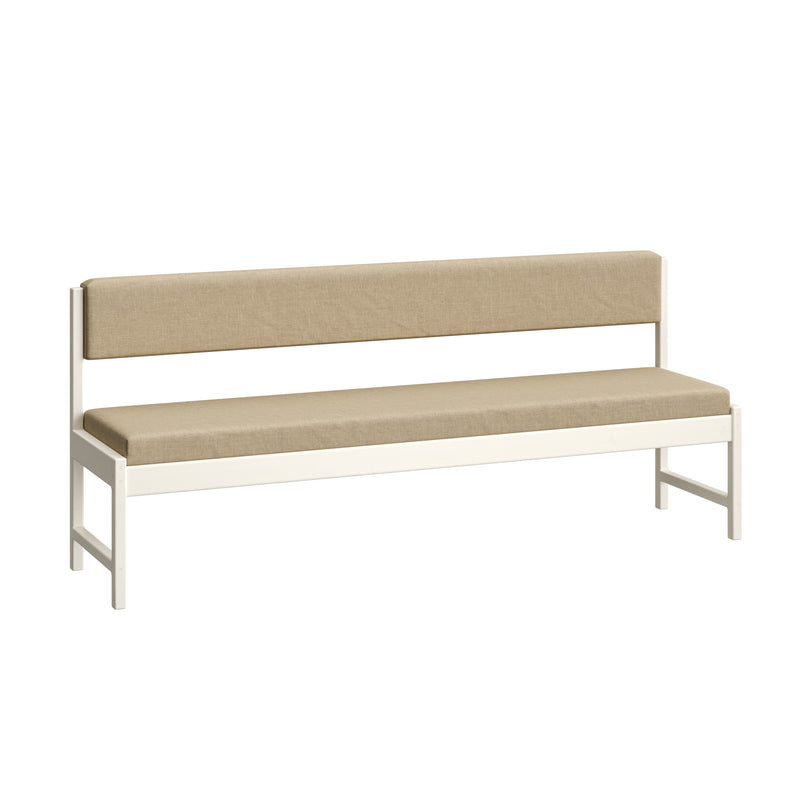 Bench with Back - 80in Wide – Crate Designs Furniture