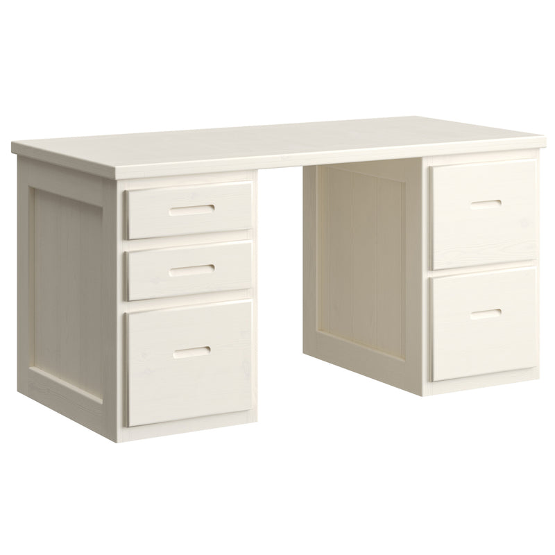 Desk, 2 File Drawers Right Side, 3 Drawers Left Side. 58in, 66in ...