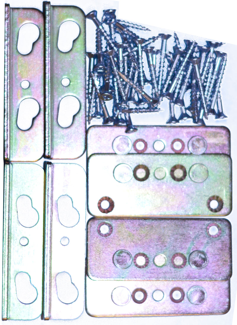 Bed hardware kit. Brackets. – Crate Designs Furniture